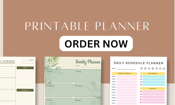 Design printable, planner template, custom printable planner, valentine ...