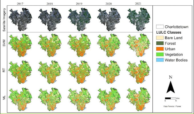 Do lulc classification in qgis, arcgis by Bupdhsm16 | Fiverr