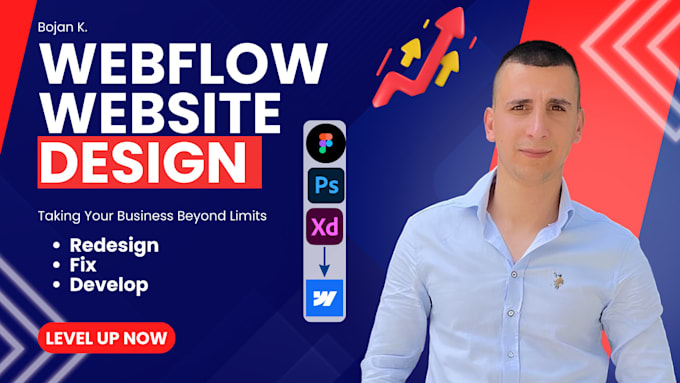 Develop or design or fix custom webflow website, landing pages, figma ...