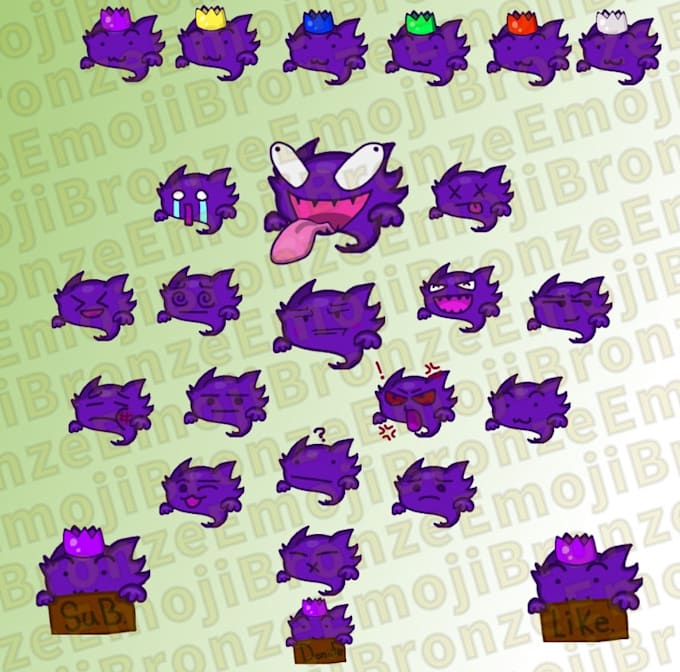 Do custom emote sets by Drawling4mykids | Fiverr