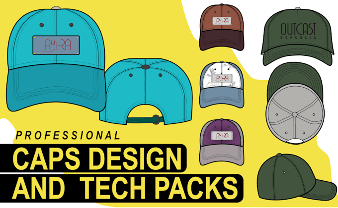 Be your fashion designers for hat or cap with tech packs by Fashionwalk ...