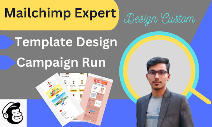 Create a editable mailchimp template design by Uthpal2 | Fiverr