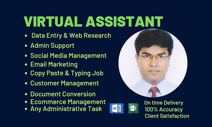 Be your virtual assistant for web research and data entry by ...