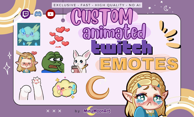 Create custom animated emotes for twitch, kick or discord by ...