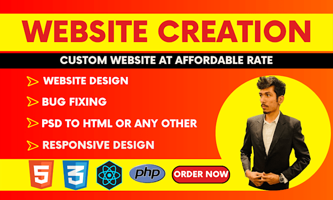 Build a professional and responsive custom website by Qasimiqbal0077 ...