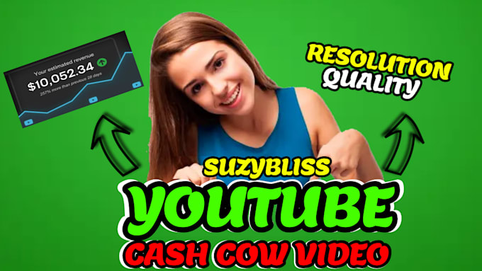 Create automated cash cow video, youtube automation channel, cash cow channel by Suzybliss | Fiverr