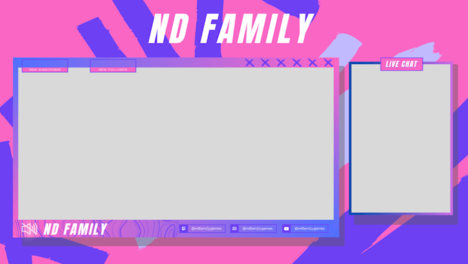 Design cool animated and static overlays, face cam, and etc by ...