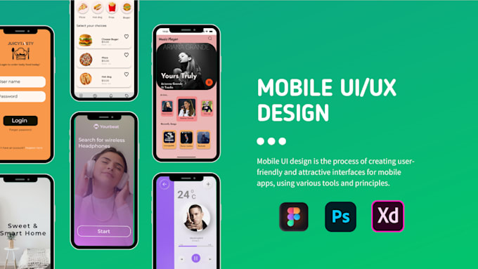 Design mobile app ui ux design in figma and adobe xd by Tharaka_channa ...