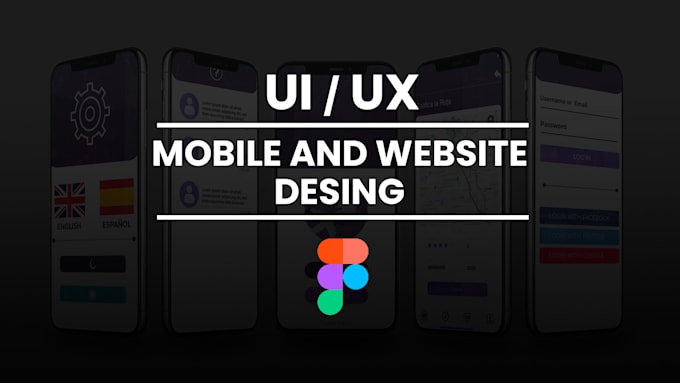 Create stunning ui ux designs for your mobile app or website using figma by Rockiloco | Fiverr