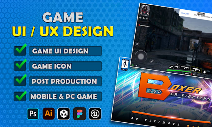 Design modern game ui ux for your games by Faisalbutt307 | Fiverr