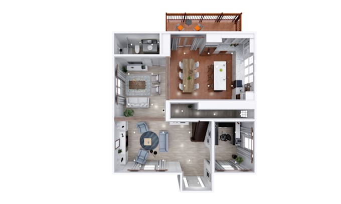 Do 2d And 3d Architectural Floorplans By Zain Architect Fiverr