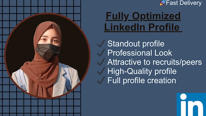 Create standout linkedin profile in just 24 hours by Iqrasultan12 | Fiverr