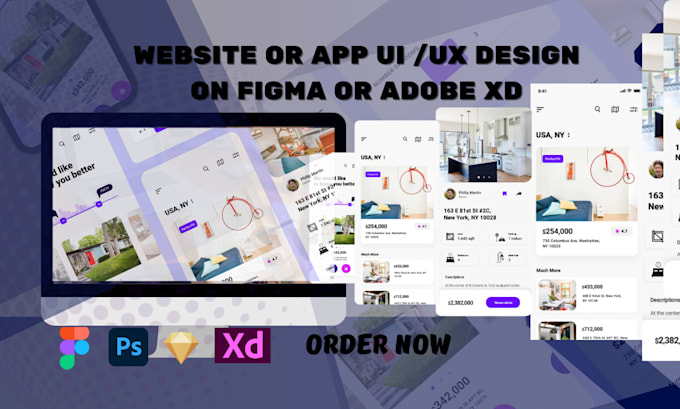 Create responsive figma website ui, website design figma, interactive ...