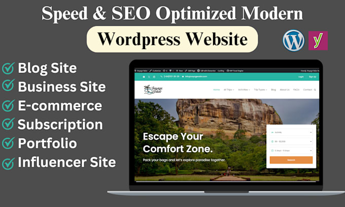 Develop wordpress websites seo optimized and mobile friendly by ...