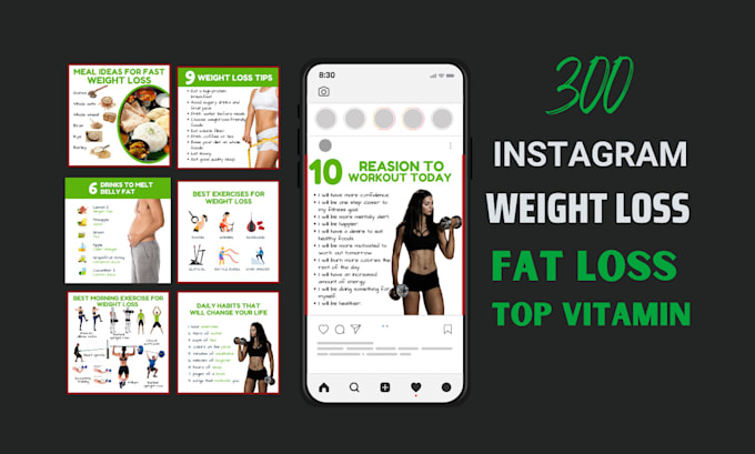 Design weight loss, nutrition plan, and fat loss tips infographics for ...