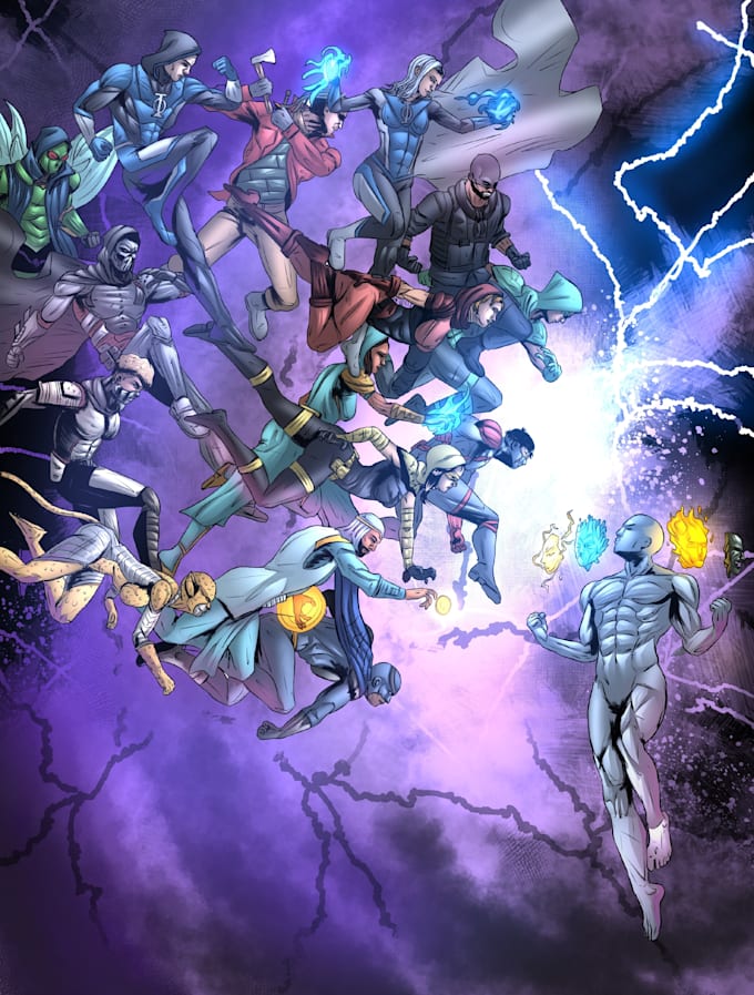 Illustrate comic book cover, manga and graphic novel artwork by ...