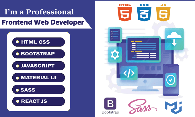 Develop Using Html Css Bootstrap Javascript And React Js Website By Preshay786 Fiverr