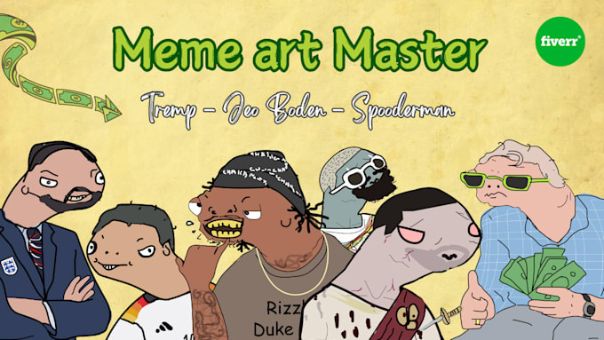 Do tremp, jeo boden, spooderman meme art, meme coin crypto by Logonity ...