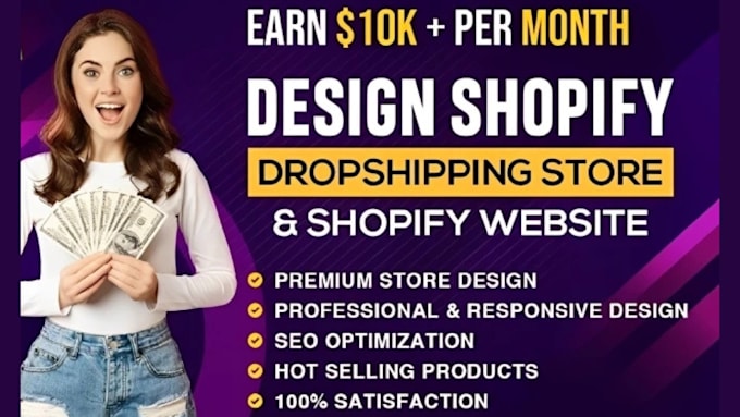Design or redesign shopify website and store with include pixel set up by Saq7274 | Fiverr