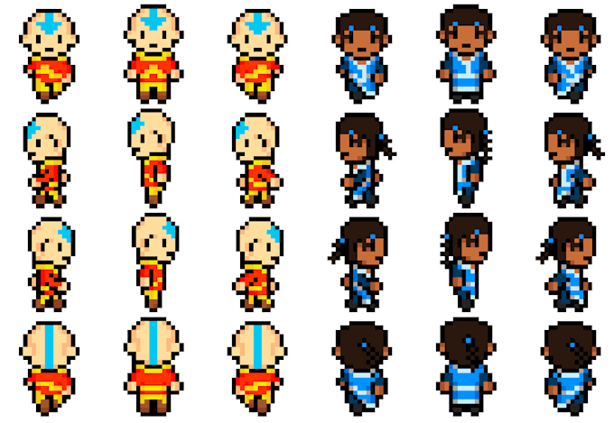 Create character art for your rpg maker game by Bluemind27 | Fiverr