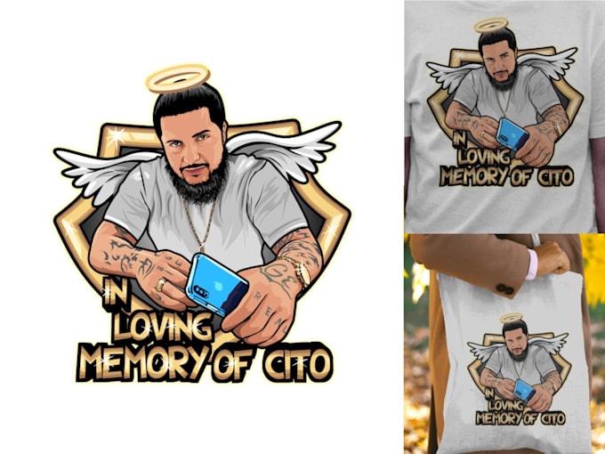 Draw a cartoon memorial, funeral, or tribute by Alshen | Fiverr