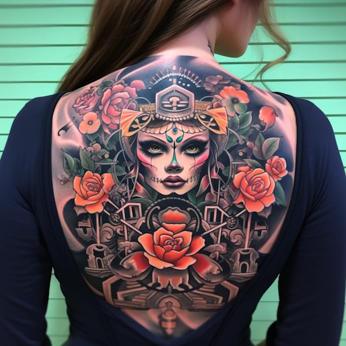 Create custom tattoo design, tattoo sleeve by Alok_khandip | Fiverr