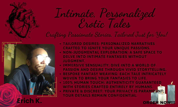 Craft an intimate, personalized erotic tale by Imerichk | Fiverr