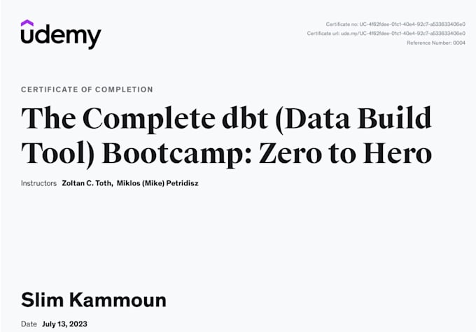 Transform your data with dbt by Slikam | Fiverr