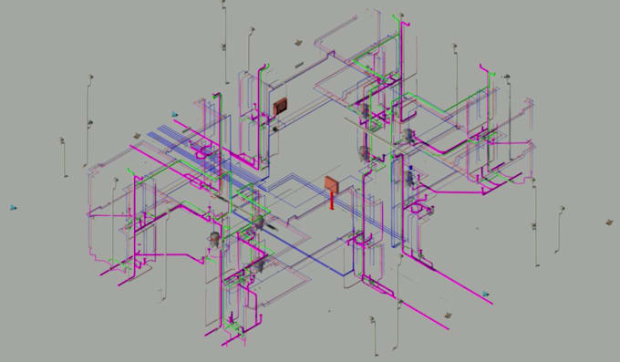 Do mechanical mep layout using autocad and revit by Gayan0621 | Fiverr