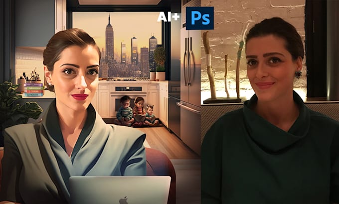 Create ai generated portrait in midjourney and photoshop by Salometkhi ...