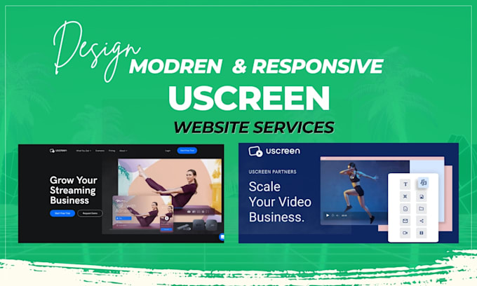 Design and customize your uscreen website by Zeeshan_ikram | Fiverr