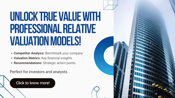 Create a relative valuation model by Vastvikanand | Fiverr Create a relative valuation model by Vastvikanand | Fiverr