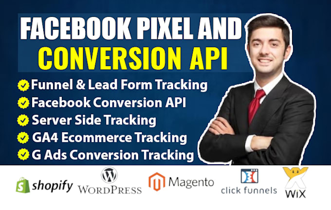 Setup facebook pixel conversion api, gtm, ga4 ecommerce tracking, fix ...