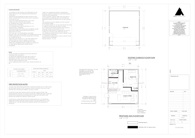 Draw plans for accessory dwelling unit adu permit, garage conversion ...