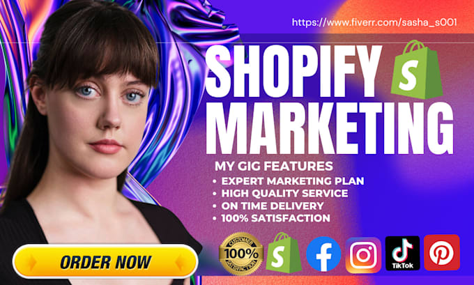 Do complete shopify marketing, shopify store manager, shopify store ...