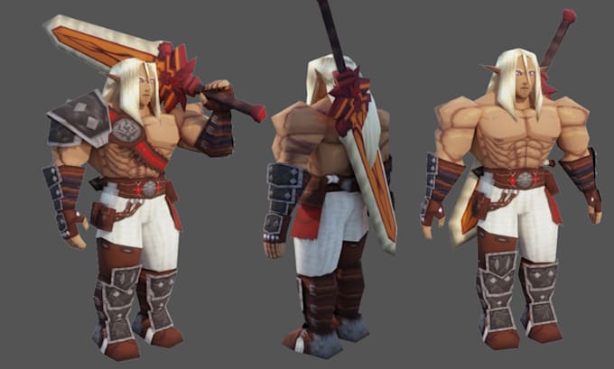 Do retro low poly character model n64 psx ps1 for your game web or ...