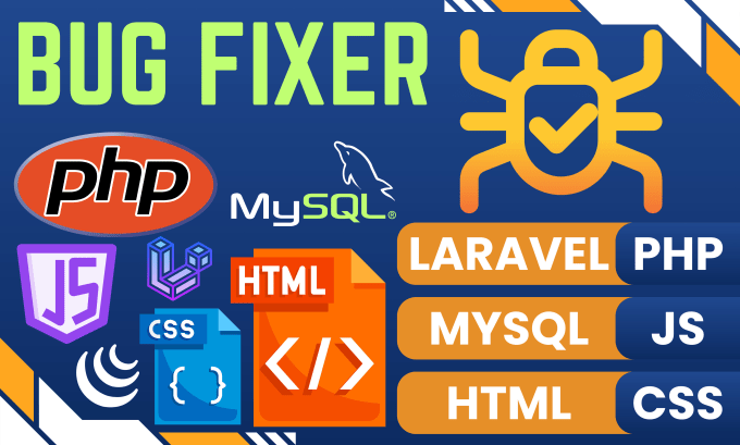 Fix bugs or issues in php, laravel, mysql, html, css, js and jquery by ... Fix bugs or issues in php, laravel, mysql, html, css, js and jquery by ...