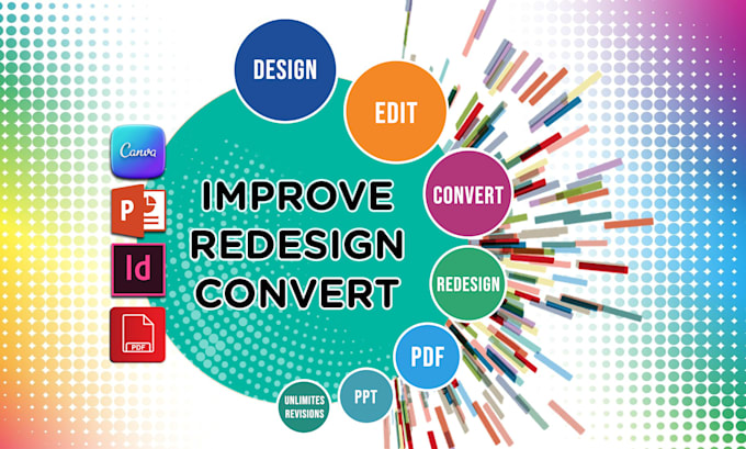 Edit redesign convert improve powerpoint, indesign canva, keynote ...