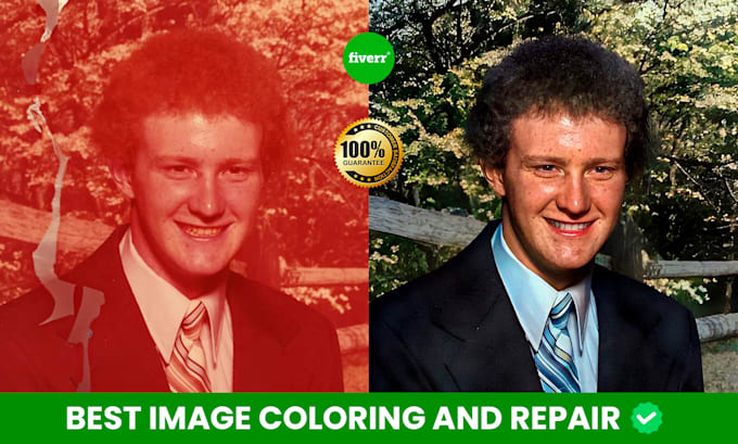 Fix, restore, and colorize your old photos by Aimhimud | Fiverr