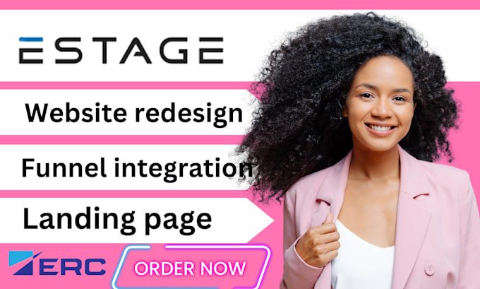 Design or fix estage landing page website redesign estage hub ...
