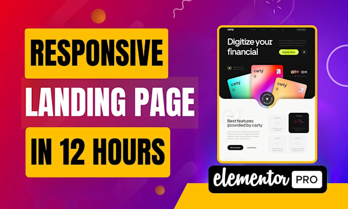 Create responsive wordpress landing page, elementor landing page by Abdul_fardaus | Fiverr