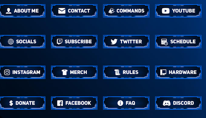 Professional twitch layouts for streamers by Rickard101 | Fiverr