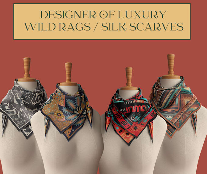 Design a silk scarf or wild rag by Elzabeth12 | Fiverr