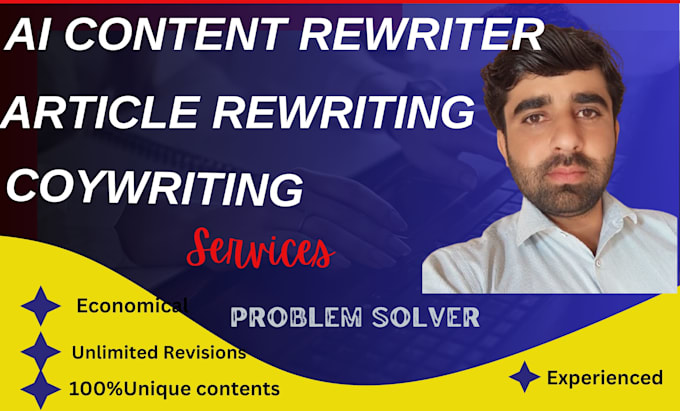 Do ai content rewriting, copywriting, and website content for you by Suratdigital | Fiverr