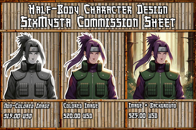 Create your anime ocs by Sixmysta | Fiverr