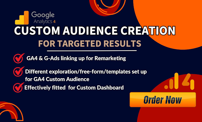 Create perfect custom audience for ga4 custom dashboard by Sjneepa | Fiverr