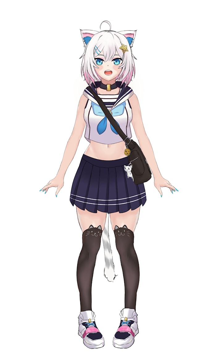 Draw and rig anime live2d models for vtubers by Wardlessillust | Fiverr