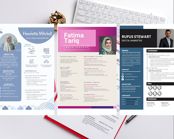 Edit review create professional cv templet or resume design by Fattii ...