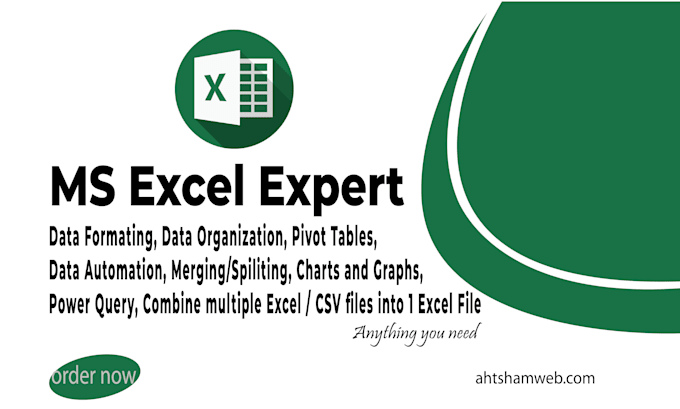 Clean, organize, merge and format excel and csv data by Fatimausman620 | Fiverr