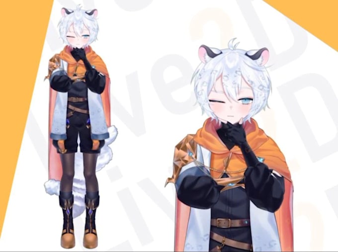 Design and rig live2d vtuber model, 2d vtuber model, vtuber rigging for ...